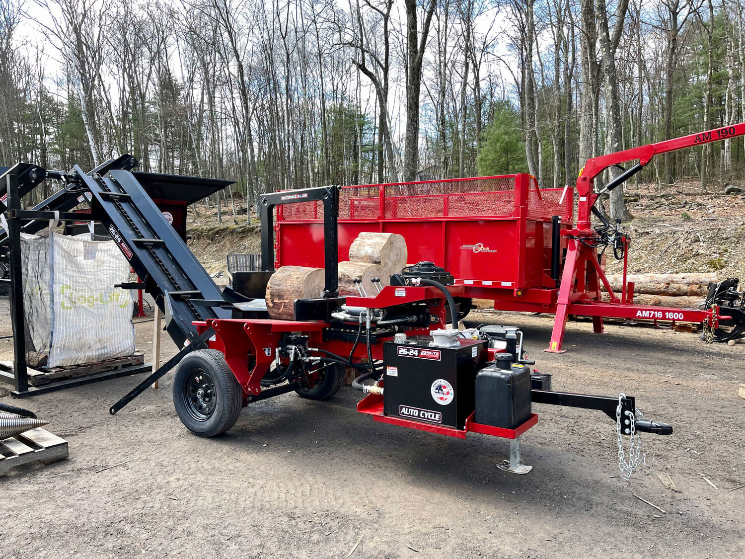 Brute Force Commercial Pro Series 26-24 Re Split Wood Splitter w ...